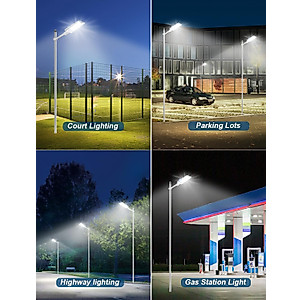 250W 35000LM LED Parking Lot Light,6500K,Dusk to Dawn Photocell,Commercial Outdoor Area Lighting, Shoebox Light, 180° Adjustable Arm, IP66 Waterproof for Yard, Street, Stadium (1 Pack)