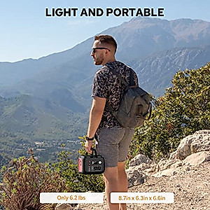 Portable Power Station With Wireless Charging 300W Portable Solar Generator 228Wh Portable Power Supply With LED Light Power Generator 9 Outputs Portable Charging Station for Outdoor Camping Emergency