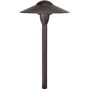 Kichler 15410AZT Path & Spread 1-Light 12V, Textured Architectural Bronze