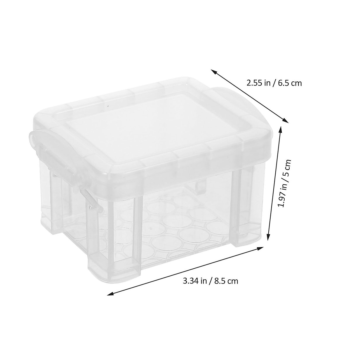 COHEALI Mini Rectangular Storage Containers 10pcs Reusable Small Plastic Storage Box Condiment Containers with Lids for Baby Food Snacks Sauces Candy Small Items Craft Projects