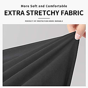 Easy-Going 100% Dual Waterproof Recliner Cover Stretch Soft Couch Cover for Dogs, Sofa Slipcover for Recliner Couch Leakproof Furniture Protector for Kids, Pets Dark Gray