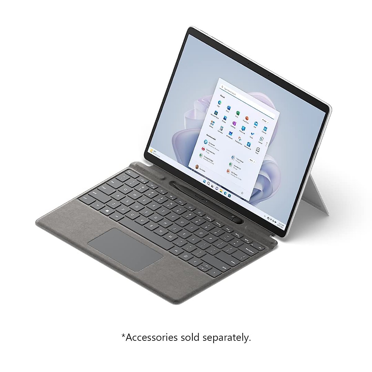 Microsoft Surface Pro 9 (2022), 13" 2-in-1 Tablet & Laptop, Thin & Lightweight, Intel 12th Gen i5 Fast Processor for Multi-Tasking, 8GB RAM, 256GB Storage with Windows 11, Platinum Microsoft Copilot