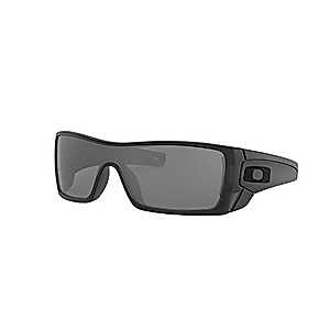 Oakley Men's OO9101 Batwolf Rectangular Sunglasses, Matte Black Ink/Black Iridium Polarized, 27 mm