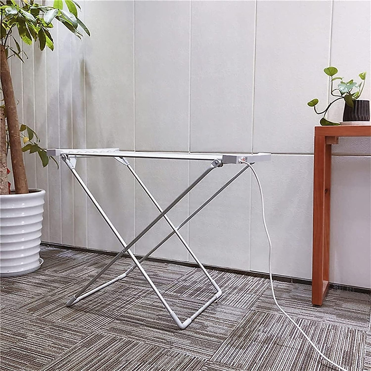 VEraiz 120W Electric Wet Laundry Drying Rack, Folding Electric Dryer, Indoor Stand Heated Clothes Rail for Socks Pants Shirts Underwear