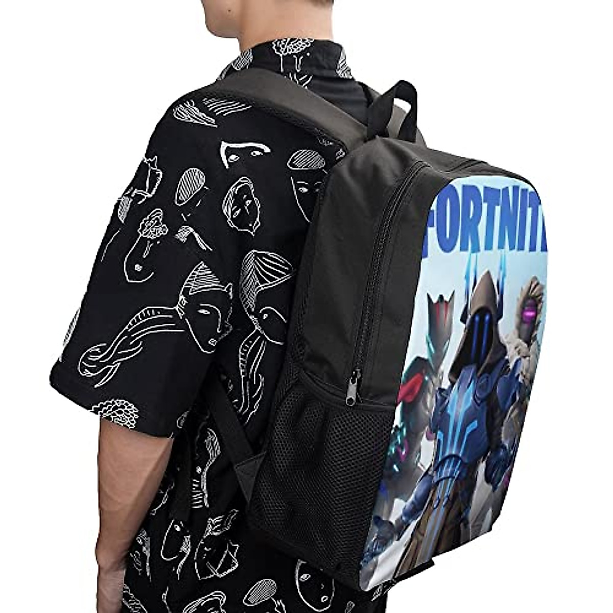 ohlcgin Fortnite Backpack Anime Game Backpack For Boys Unisex Cartoon Backpack For Teenagers Boys Backpack Girls Backpack Casual Daypack Travel Backpack Teen Bookbags Durable Backpacks 17 Inch
