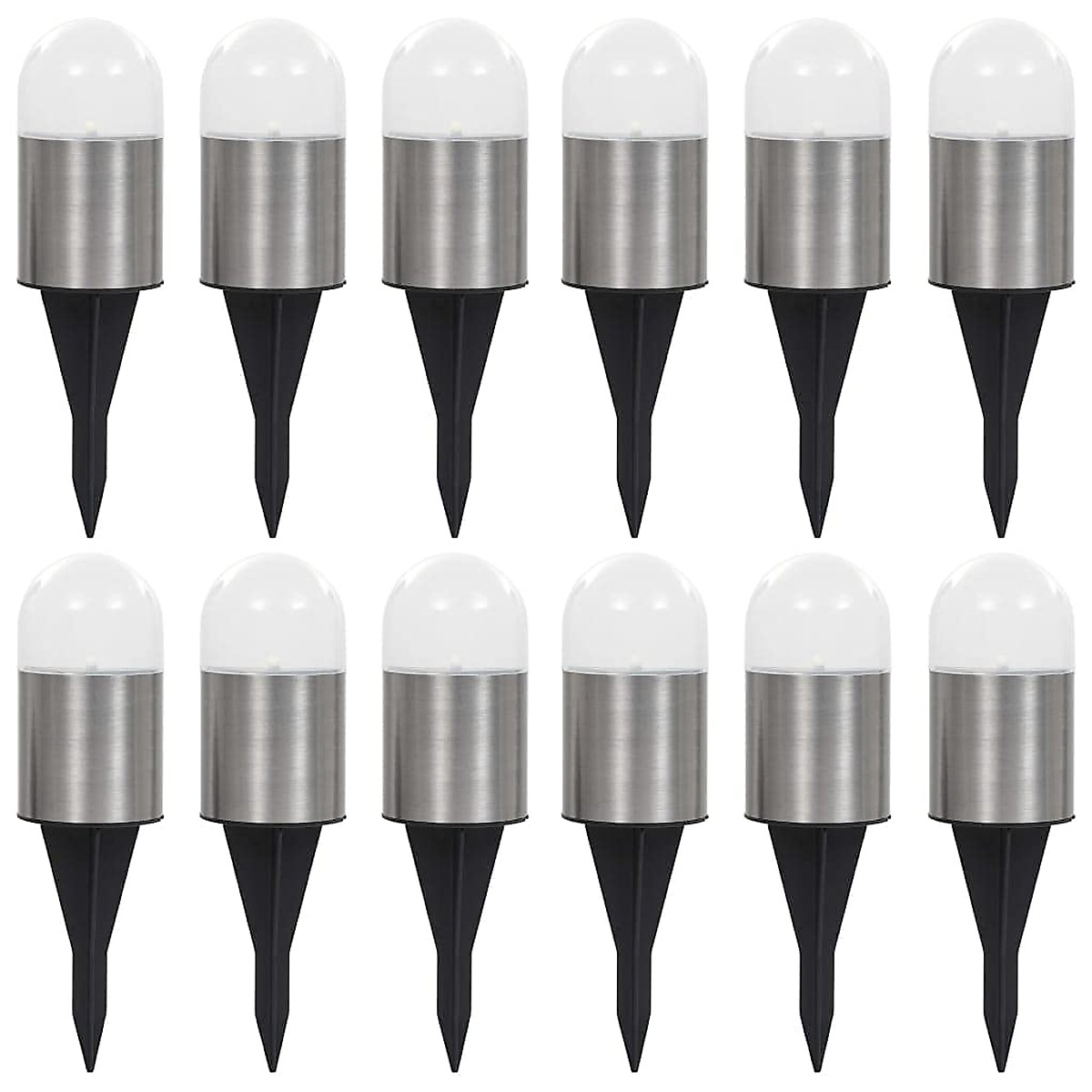 KTHLBRH (Fast Shipments) LED Landscape Ball Lamp Energy Saving for Yard Garden Patio Path Driveway Pathway Home Decoration Solar Ground Lights 12 pcs LED Lights White