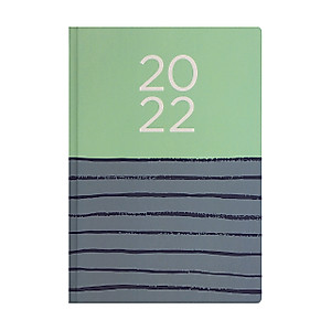 Letts Serenity A5 Week to View 2022 Diary - sage