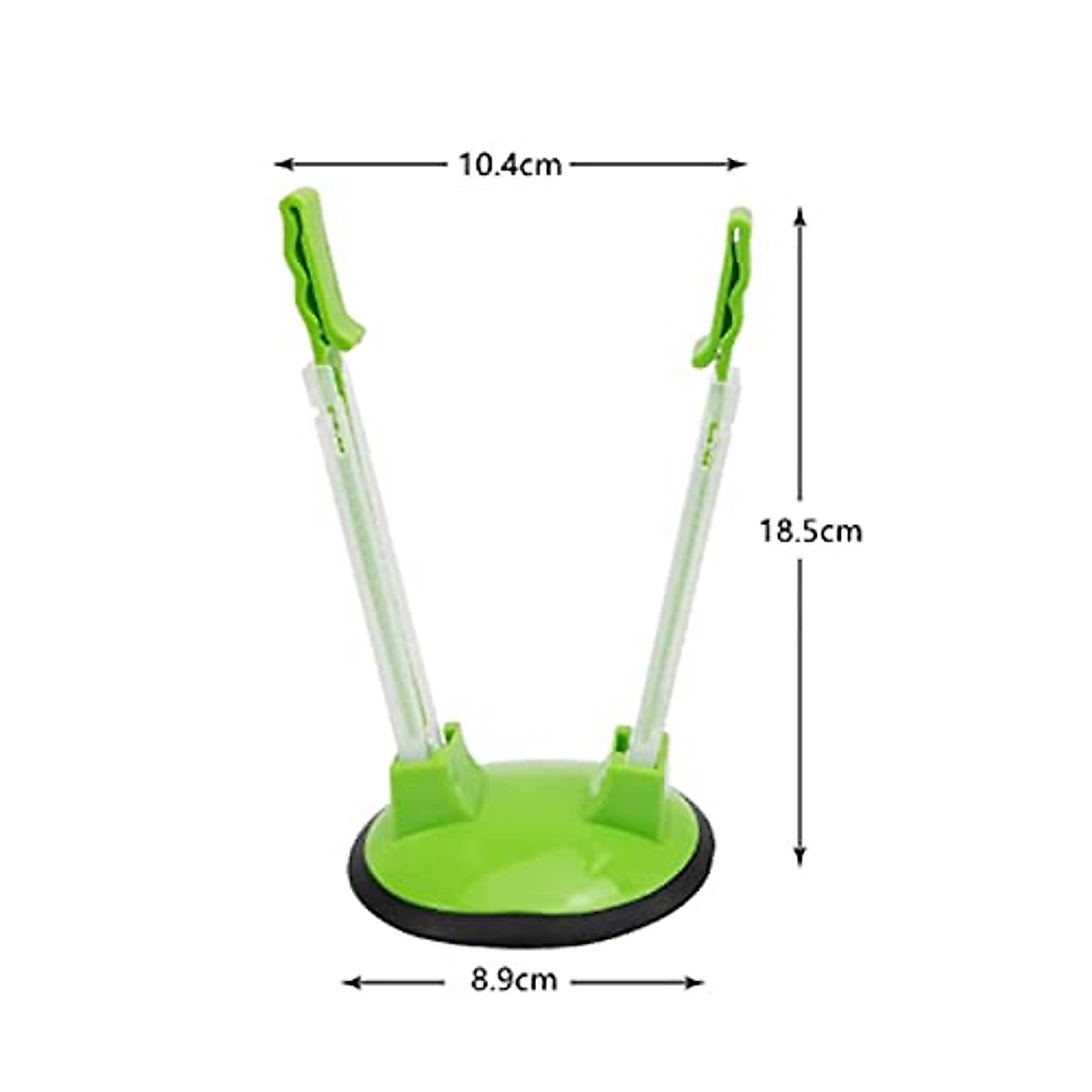 MEGCCR Plastic Bag Holder Food Storage Freezer Bag Holder Bag Opener Holder, Adjustable Baggy Rack Clip for Kitchen Plastic Bags Stand/Pack to Pour Leftovers (Color : 2PCS)