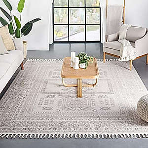 Well Woven Loop-De-Loop Carina Tribal Medallion Beige Kilim-Style 7'10" x 10'6" Area Rug