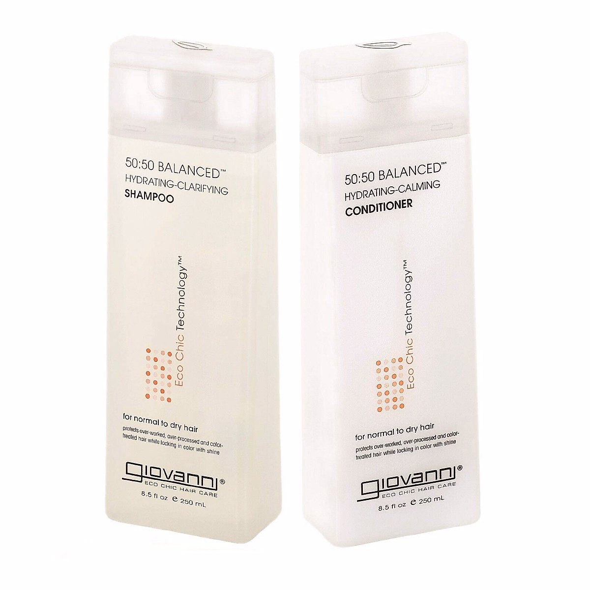 GIOVANNI COSMETICS - 50:50 Balanced Hydrating Duo - Hydrating Clarifying Shampoo & Hydrating Calming Conditioner Set (8.5 Ounce)