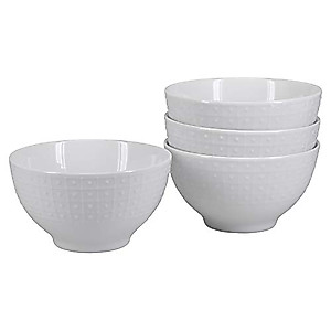 BIA Cordon Bleu Tabula 20-Ounce Bowl, Set of 4, White