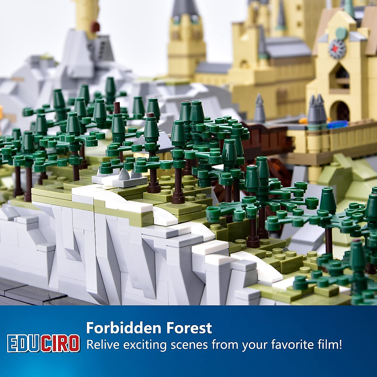 Under the Baubles Educiro Hogs Magic Castle Building Sets, (6862 Pieces) Adults Sets Challenging Wizarding World, 23-Inches Collectible Display Building Toy Set for Kids, Boys, and Girls Ages 16+