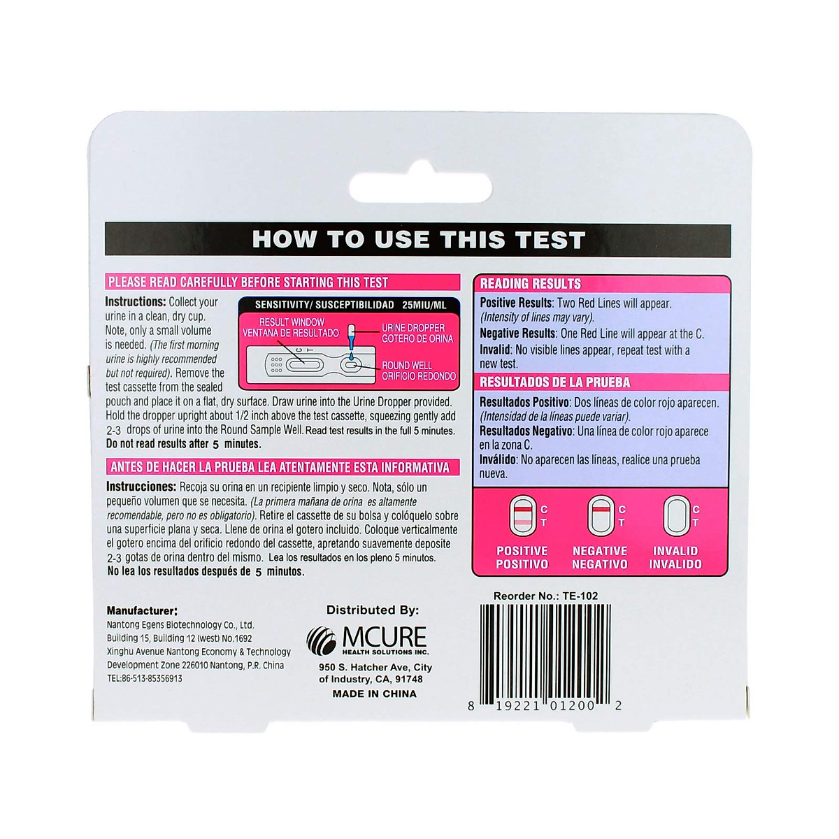 Paraid Home Pregnancy Test Kit Clear Fast Results 3 Pack