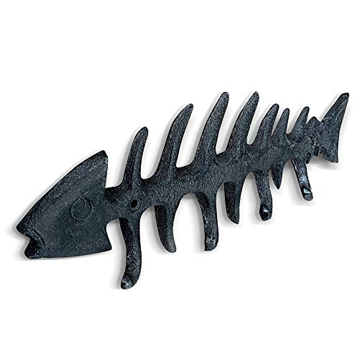 Wallcharmers Large Fish Bone Key, Leash, & Towel Holder | Nautical Home & Wall Decor