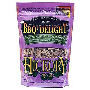 BBQr's Delight 2 Pack Mesquite & Hickory Natural Wood Grilling Pellets 1lb Bags