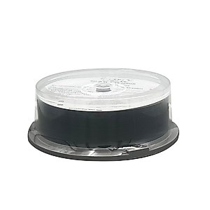 Digital 4X 128GB BDXL Quad Layer BD-R XL White Inkjet Printable Blu-ray Recordable 50 Year archival Discs - 25 Discs