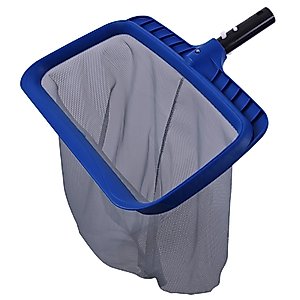 POOLAZA Pool Skimmer Net, Larger Capacity Pool Net Skimmer with Durable Deep Net, Sturdy Frame Pool Nets for Cleaning, High-Efficiency Pool Leaf Net with Easy Scoop Edges