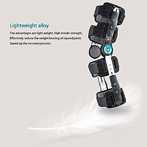 Post Op Knee Brace Adjustable ROM Leg Stabilizer Recovery Immobilization After Surgery Medical Orthopedic Guard Protector Immobilizer Brace Injury Surgery Recovery Women and Men