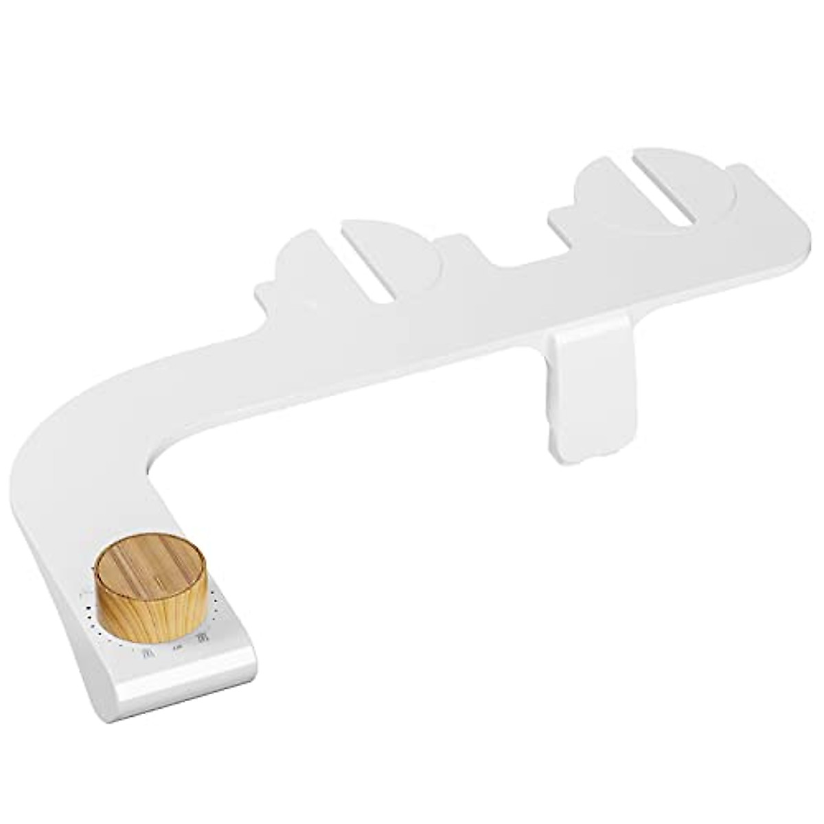 Bath & Bum Bidet, Ultra-Slim Bidet Attachment, Non-Electric Bidet Toilet Seat Attachment,Detachable Self-Cleaning Dual Nozzles and Adjustable Water Pressure, Easy to Install Bidet