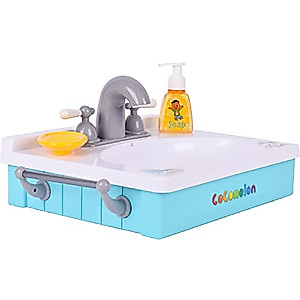 Sunny Days Entertainment CoComelon Wash Your Hands Musical Sink – Toy Sink for Toddlers with Running Water and Music