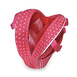 Badger Basket Toy Doll Travel Backpack Storage Bag for 18 inch Dolls - Pink/Star