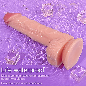 Yivans 7 inch Realistic Dildo for Beginners Adult Anal Dildo with Strong Suction Cup for Hands-Free Play Body-Safe Material Dildo Sex Toy for Women Men Couple