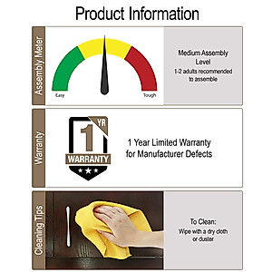 CosmoLiving by Cosmopolitan CosmoLiving Camila 5 Shelf Bookcase, White Bookshelf