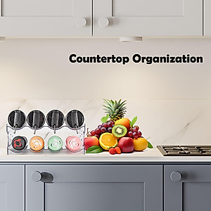 Water Bottle Organizer for Stanley 30 oz Tumbler, Water Bottle Holder for Cabinet, 4 Tier Stackable Water Bottle Storage Rack, Wine Bottle Tumbler Organizer Kitchen Organization - Hold 16 Bottles