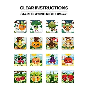 Adventerra Games - Eating in Season - Learning Games for Kids Ages 3-5 - Toddler Learning Toys Ages 3-5 - Educational Toys - Learning Toys - Memory Game for Toddlers - Birthday Gifts for Kid