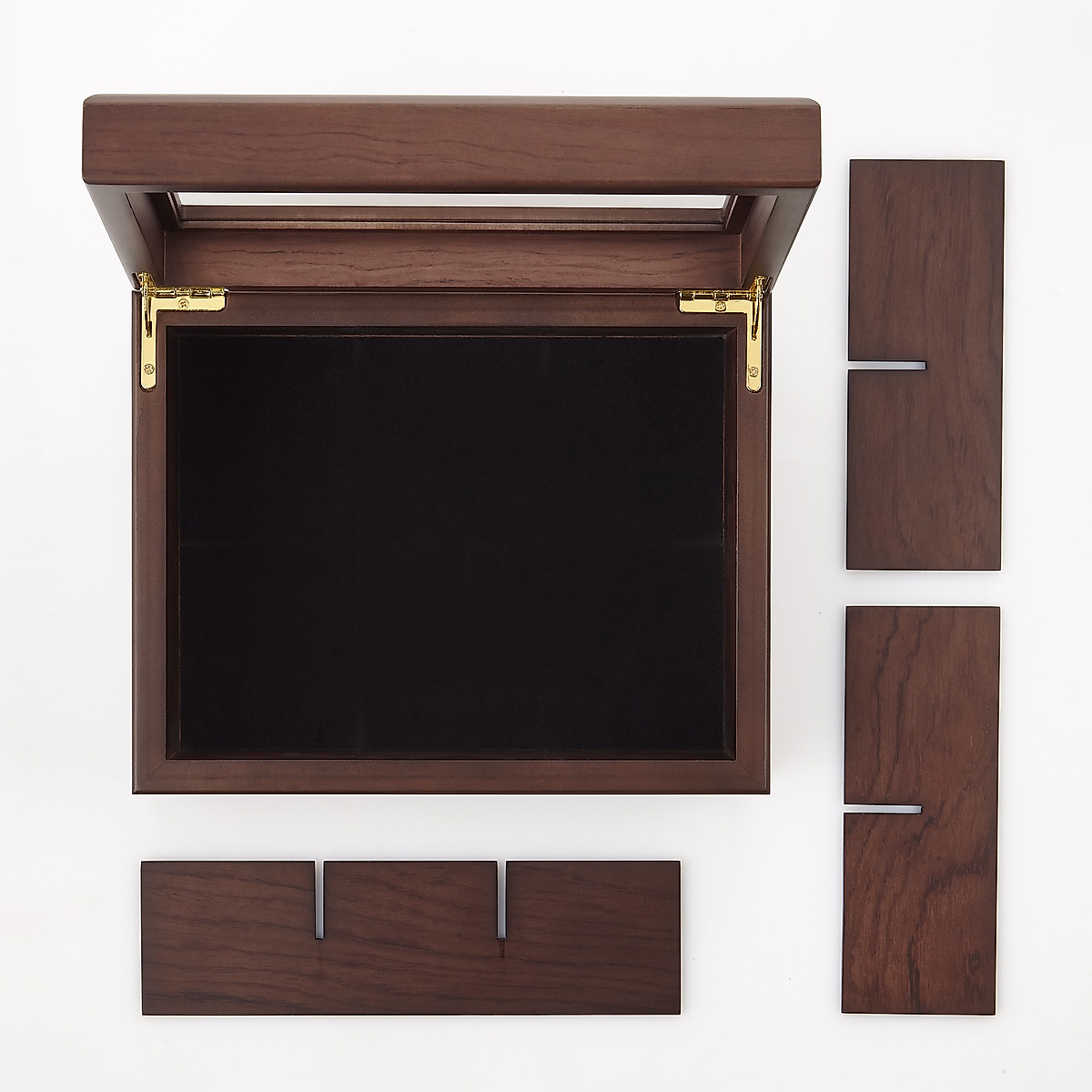 Tea Box - Luxury Wooden Tea Bag Organizer from The Apace Premier Collection - 6 Compartment Tea Storage Chest Container - Elegantly Handmade w/Scratch Resistant Window