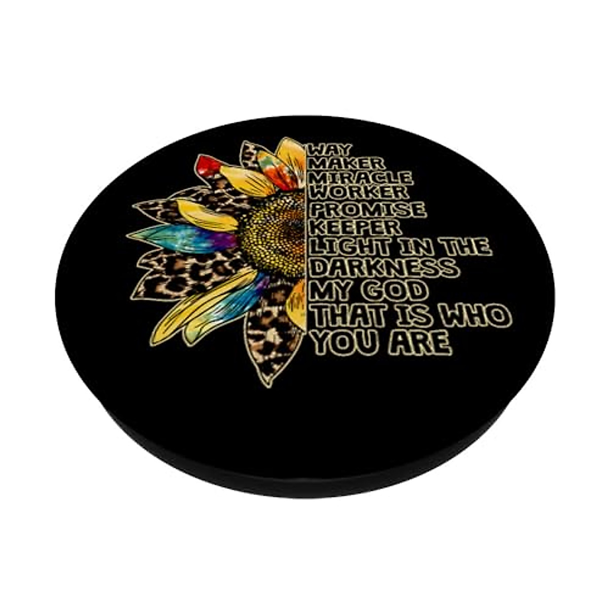 Jesus Bible Verse For Women And Christian Floral Sunflower PopSockets Standard PopGrip