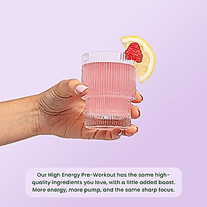 Bloom Nutrition Pre Workout Powder, Amino Energy with Beta Alanine, Ginseng & L Tyrosine, Natural Caffeine Powder from Green Tea Extract, Sugar Free & Keto Drink Mix (High Energy Gacier Ice)