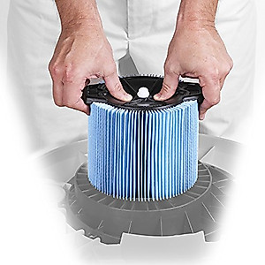 RIDGID Wet Dry Vacuums VAC4010 2-in-1 Compact and Portable Wet Dry Vacuum Cleaner with Detachable Blower, 4-Gallon, 6.0 Peak HP Leaf Blower Vacuum Cleaner