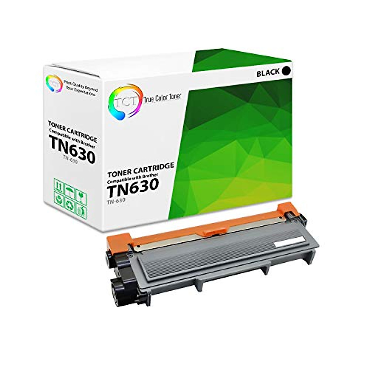 TCT Premium Compatible Toner Cartridge Replacement for Brother TN-630 TN630 Black Works with Brother HL-L2340DW L2360DW L2380DW MFC-L2700DW L2740DW DCP-L2520DW L2540DW Printers (1,200 Pages) - 4 Pack