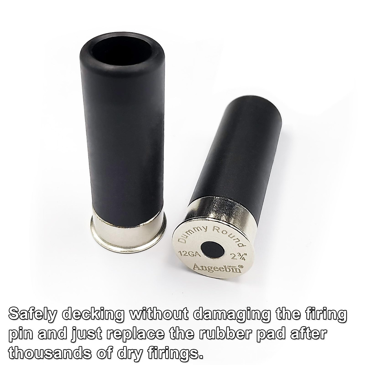 Angeebin Training Snap Caps for Dry Fire Training Dummy Rounds Practice Safe Loading Firing (12GA-6pcs)