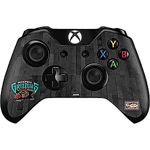 Skinit Decal Gaming Skin Compatible with Xbox One Controller - Officially Licensed NBA Memphis Grizzlies Hardwood Classics Design