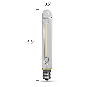 Feit Electric BP20T61/2/SU/LED/6 20-Watt EQ Non-DM E17 Base T6.5 Specialty LED Light Bulb, 6-Pack