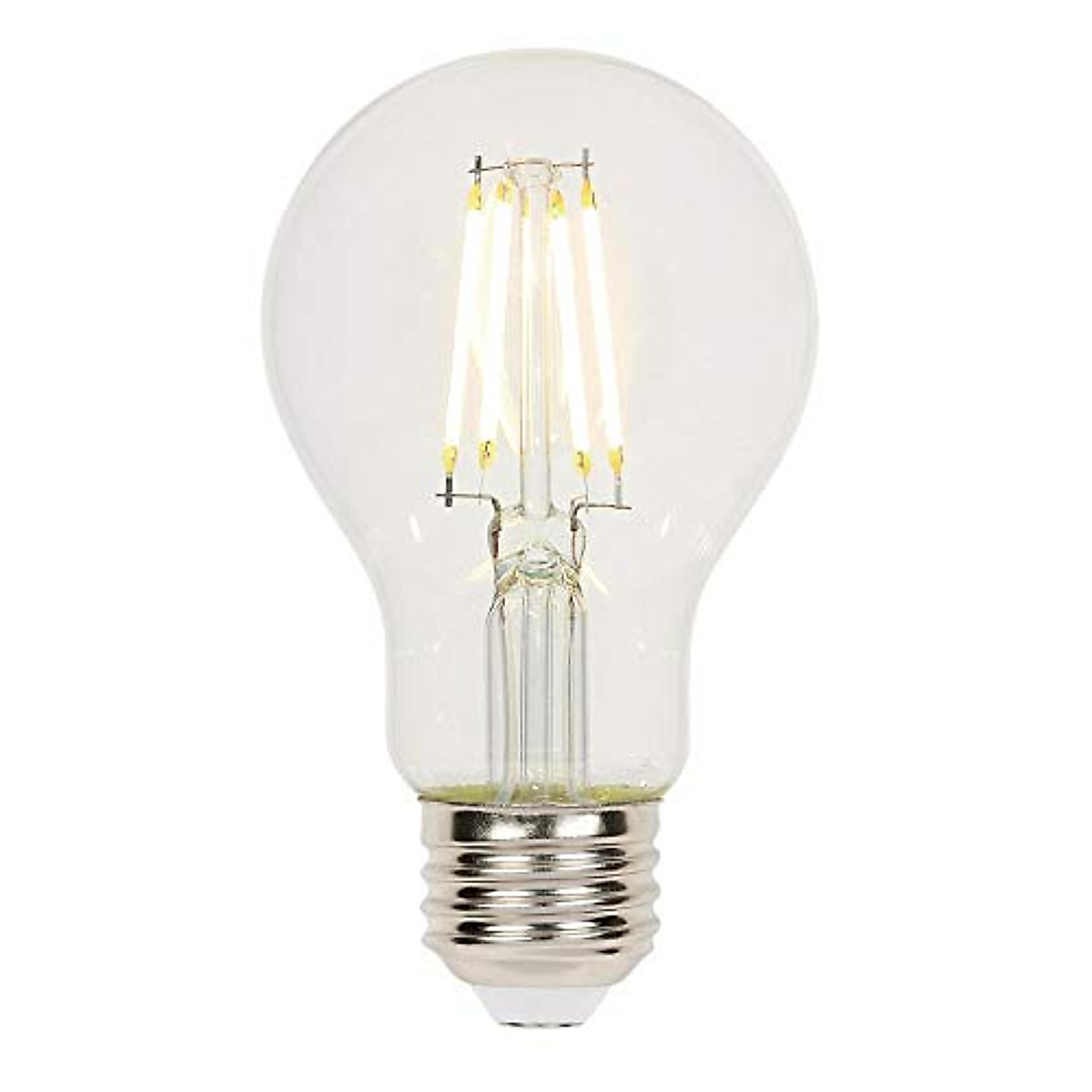 Westinghouse 5316420 4.5 Watt (40 Watt Equivalent) A19 Dimmable Clear Filament LED Light Bulb, Medium Base, 6-Pack