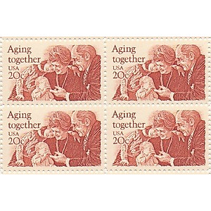Aging Together Set of 4 x 20 Cent US Postage Stamps NEW Scot 2011