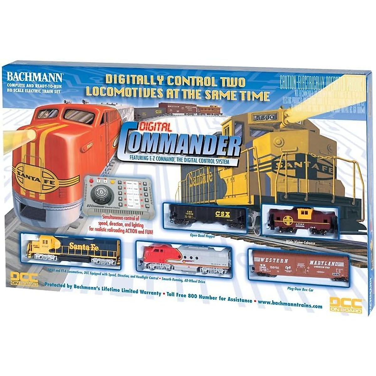 Bachmann Trains - Digital Commander DCC Equipped Ready To Run Electric Train Set - HO Scale