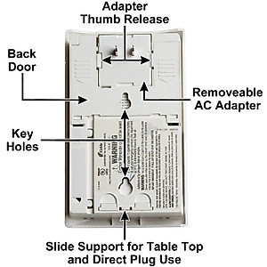 Kidde Carbon Monoxide Detector, Plug In Wall with 9-Volt Battery Backup, Digital LED Display, 2 Pack