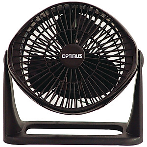 Optimus 8" Turbo High Performance Air Circulator Fan, SMSLL, Black