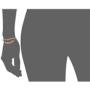 GUESS Gold-Tone Two Row Beaded Slider Bracelet