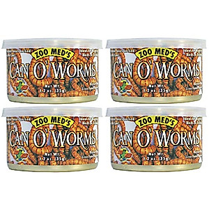 Zoo Med Can O' Worms 1.2 oz - Pack of 4