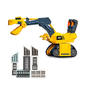 CAT Construction Toys Funrise Light & Sound Roaring Rex-Cavator Battery Operated Toy Excavator, Ages 3+