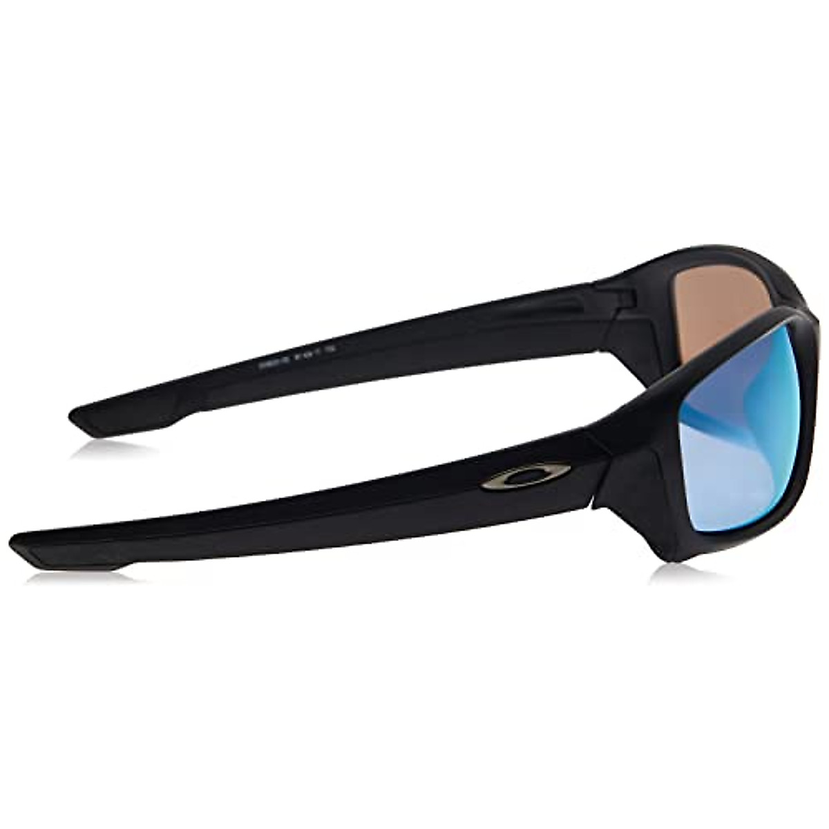 Oakley Men's OO9331 Straightlink Rectangular Sunglasses, Matte Black/Prizm Deep Water Polarized, 61 mm