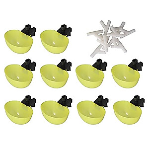 Automatic Bird Drinker Cups, Automatic Poultry Waterer Professional Design for for Pet Bird for Parrots(9.5mm)