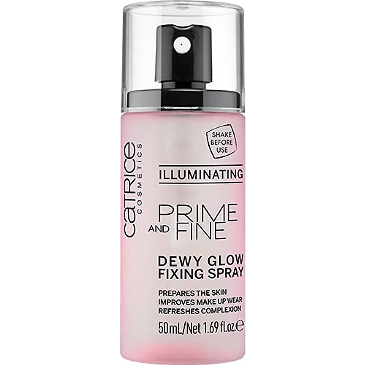 Catrice | Prime & Fine Illuminating Dewy Glow Spray | Transparent and Fast Drying Fixing Spray| Paraben Free & Vegan | Cruelty Free (Pack of 1)