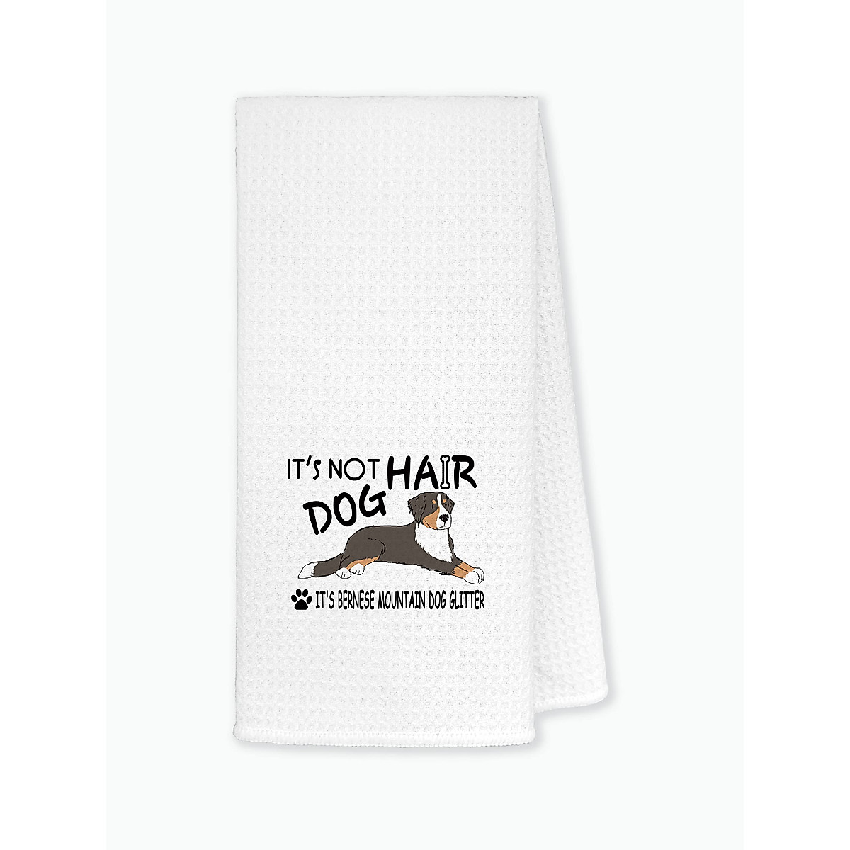 It's Not Dog Hair It's Bernese Mountain Dog Glitter Kitchen Towels Dishcloths 24"x16",Funny Puppy Dog Dish Towels Bath Towels Hand Towels,Gifts For Dog Lovers Girls Women,Bernese Mountain Dog Mom Gift