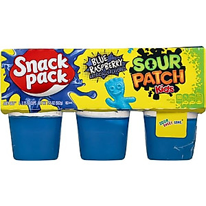 Snack Pack Sour Patch Kids Juicy Gels, Blue Raspberry, 3.25 oz 6 ct, 3.25 oz
